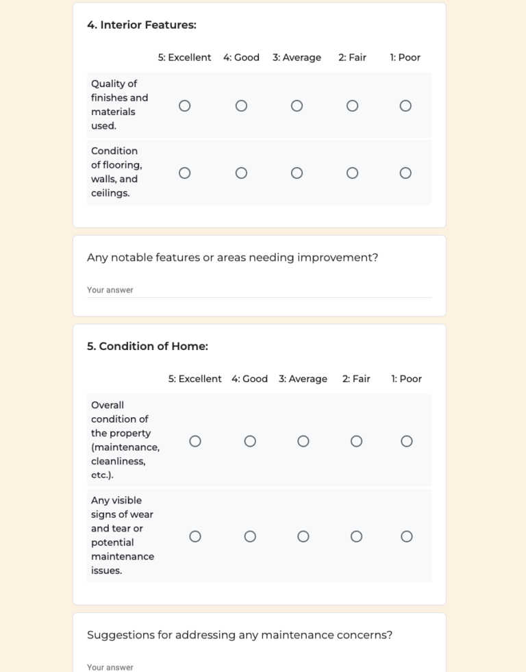 Free Broker Tour Feedback Form Template in Google Forms