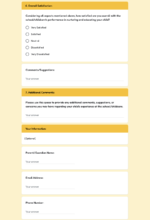 Free Parent Feedback form for Child Template in Google Forms