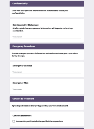 Free Psychology Informed Consent Form Template in Google Forms