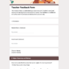 Free Teacher Feedback Form Template in Google Forms