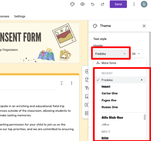 How to Change the Font/ Font Size in Google Forms? » GooForms