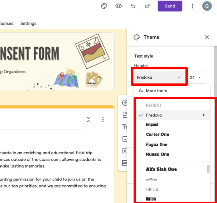 How to Change the Font/ Font Size in Google Forms? » GooForms