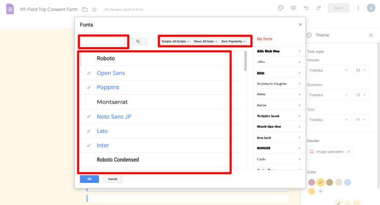 How to Change the Font/ Font Size in Google Forms? » GooForms